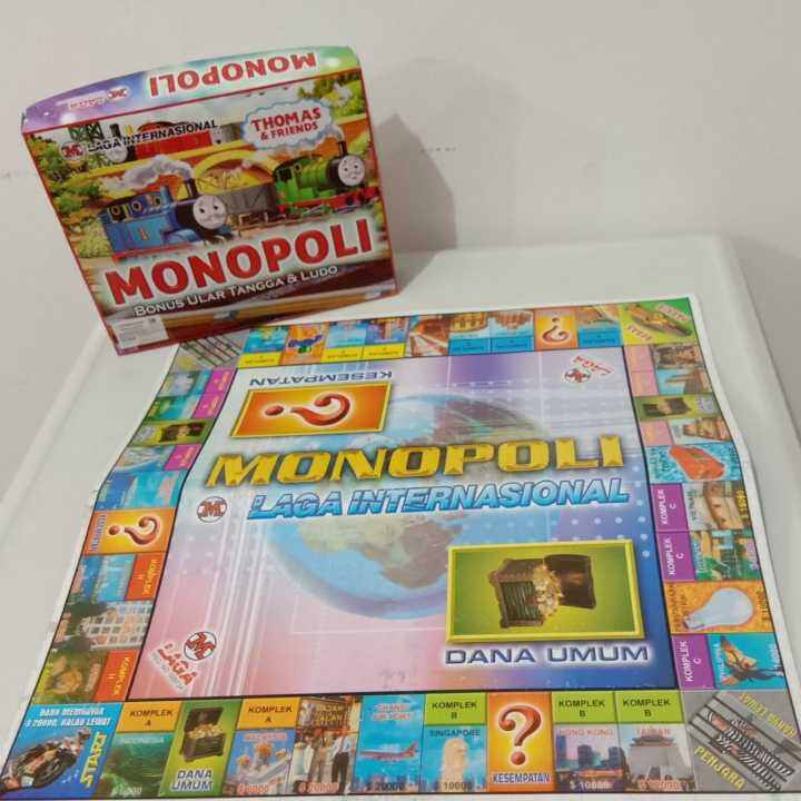 MAINAN ANAK MONOPOLI + ULAR TANGGA + LUDO PERMAINAN JADUL | Lazada ...