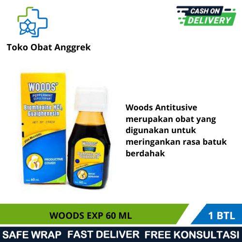 WOODS EXPEKTORAN SIRUP/60 ML/OBAT BATUK BERDAHAK | Lazada Indonesia