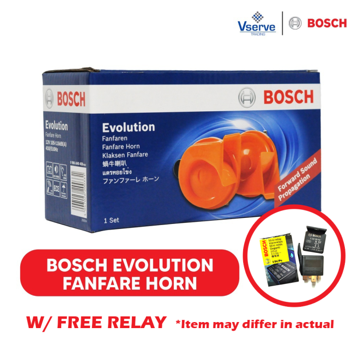 FREE RELAY! Bosch Evolution Fanfare Horn 12V | Lazada PH