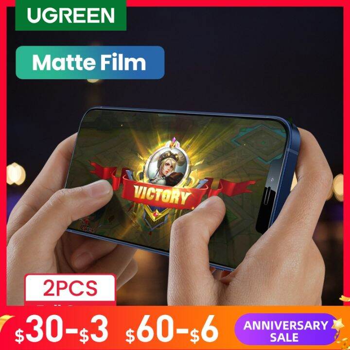 UGREEN Matte Phone Screen Protectors For 12 Pro Max Full Cover Tempered ...
