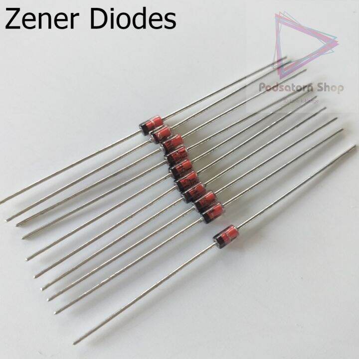 [10pcs]จำนวน 10 ตัว Zener diode 1W DO-41 มีค่าโวลต์ให้เลือกดังนี้ 3V3 3V6 3V9 4V3 4V7 5V1 5V6 ...