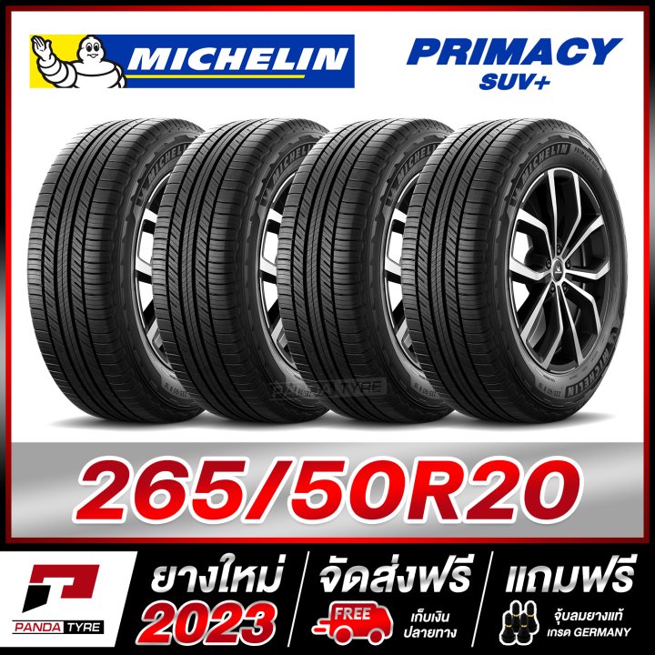 MICHELIN 265/50R20 ยางรถยนต์ขอบ20 รุ่น PRIMACY SUV+ จำนวน 4 เส้น (ยางใหม่ผลิตปี 2023) | Lazada.co.th