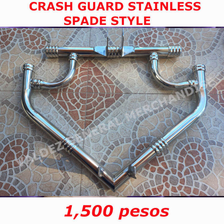 New Stainless Crash Guard, "Spade Style" for TMX 155 & TMX 125, 1500 ...