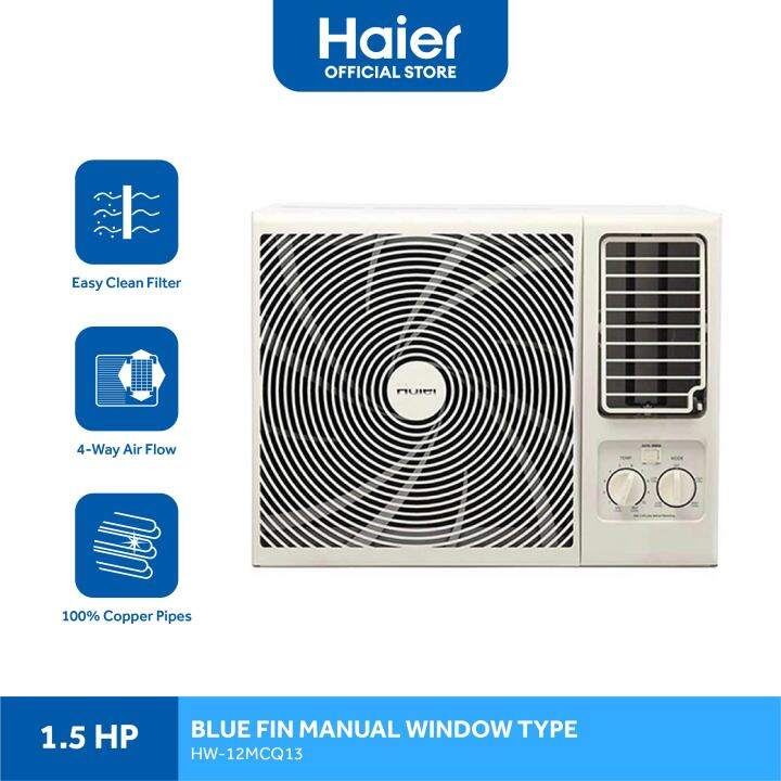 Haier HW-12MCQ13 1.5 HP Window Type Aircon Inverter Grade R410 ...