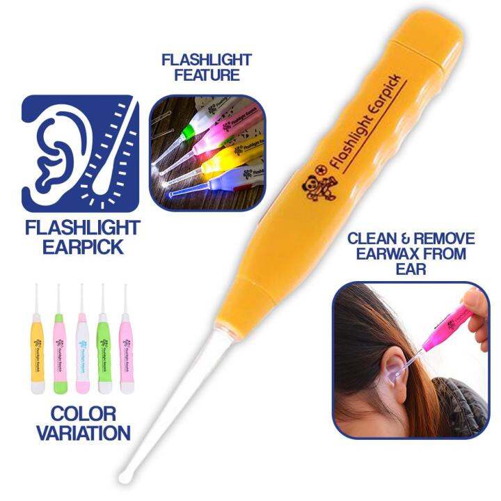 korek Kuping/earpick Telinga Lampu Led Karakter Cartoon Cute Senter ...