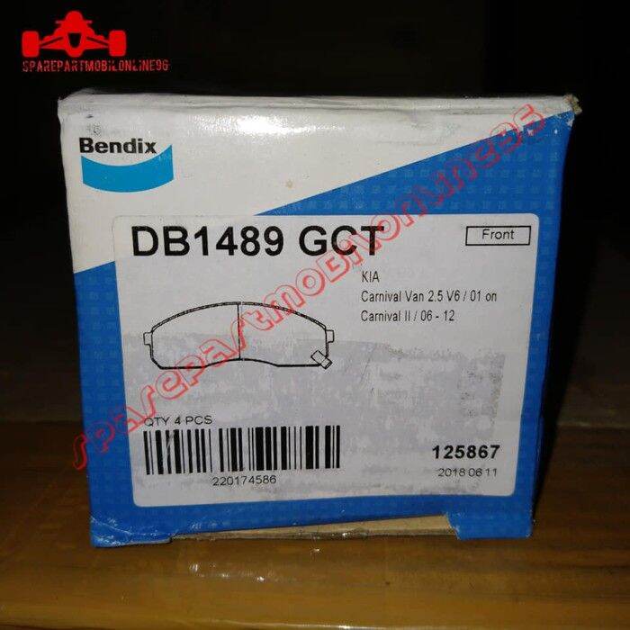 Kampas Rem Brake Pad Depan Carnival Double Piston Pregio 2700 Bendix ...