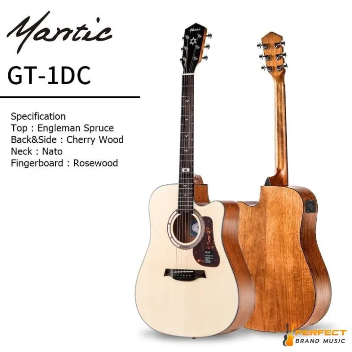 Mantic GT1DC [ลดเพิ่ม 400-] กีตาร์โปร่งMantic รุ่น GT1DC สินค้าคุณภาพ ...