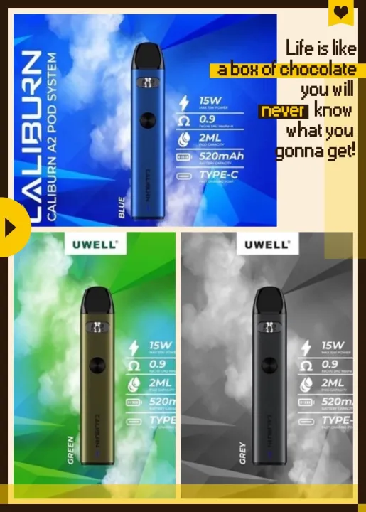 Vape Full Set Original Sale UWELL Caliburn G Kit - Legit Vape Set (Ecig ...