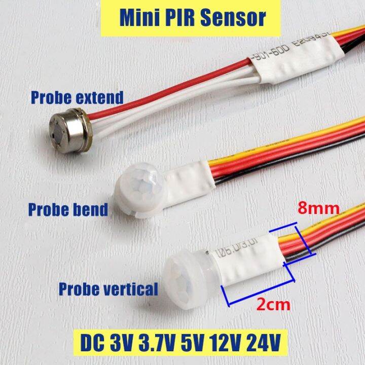 PIR Motion Sensor Switch DC 12V 24V Mini Module 3A Infrared Induction ...