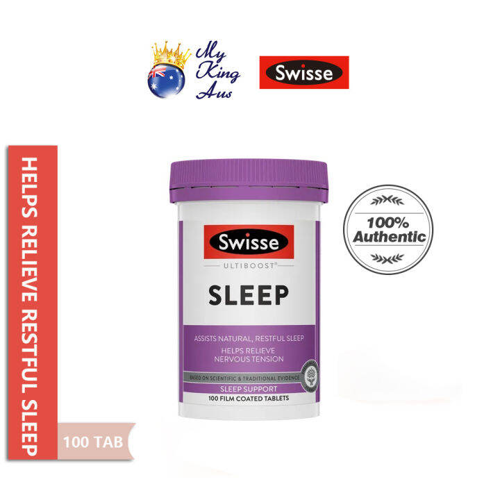 Swisse Ultiboost Sleep 100 Tablets (EXP:10 2025) Relieve Nervous ...