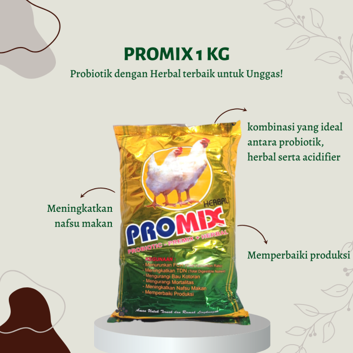 Promix 1 Kg - Probiotik dengan Herbal untuk Ayam - Probiotik Ayam - Suplemen Ayam - Obat Ayam ...