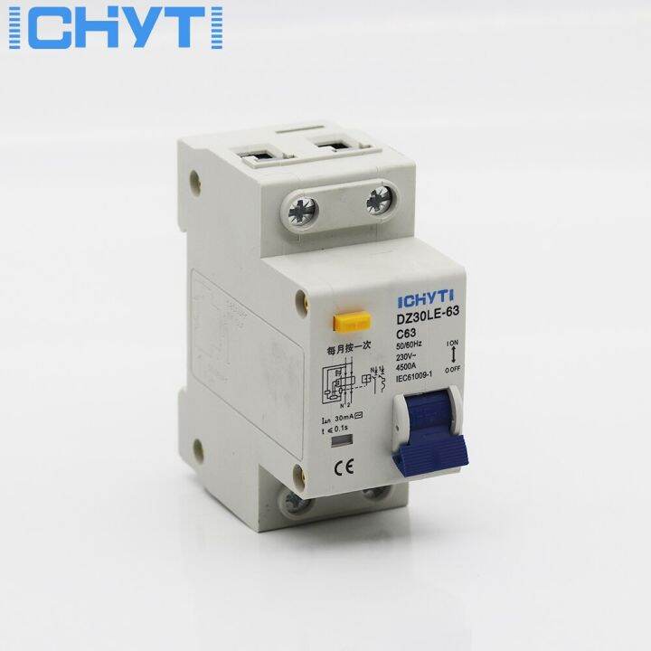 ICHYTI DZ30LE DPNL 230V 1P+N 40A 63A Residual current Circuit breaker ...