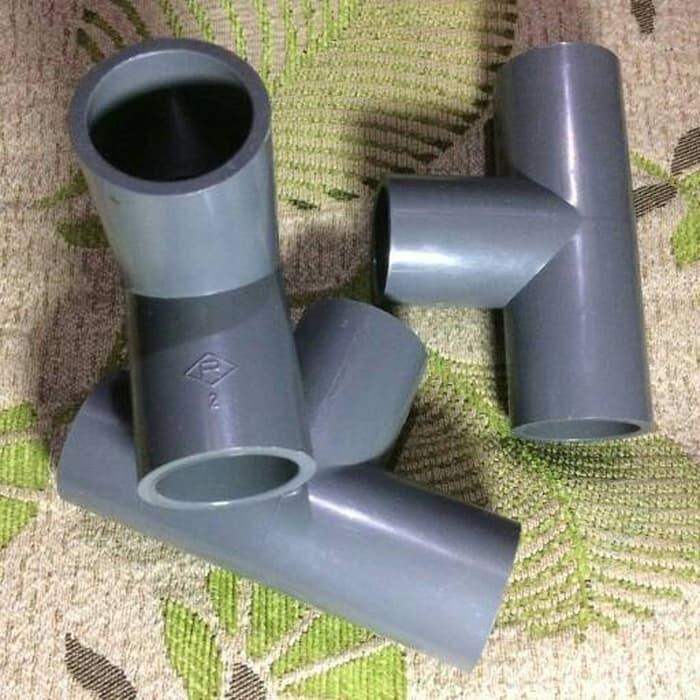 Sambungan Pipa PVC AW Tee T 1" inch merk RUCIKA tebal dan kuat | Lazada ...