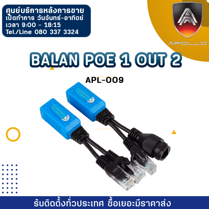 BALAN Poe 1 out 2 บาลัน เข้า 1 ออก 2 Glink BALUN POE 1 OUT 2 รุ่น GL ...