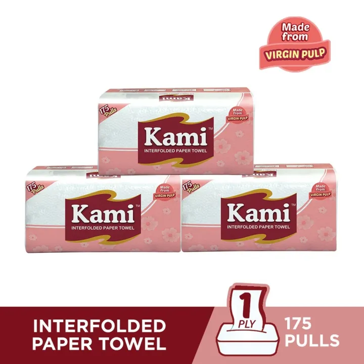Kami Interfolded Paper Towel (3 packs) | Lazada PH