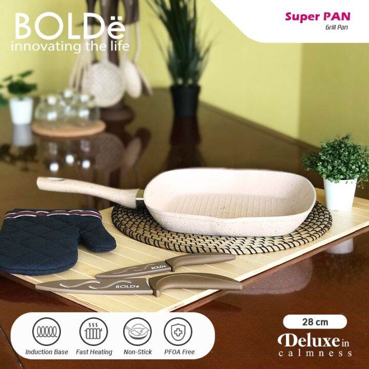 BOLDe Super PAN - GRILL PAN 28 cm | Lazada Indonesia