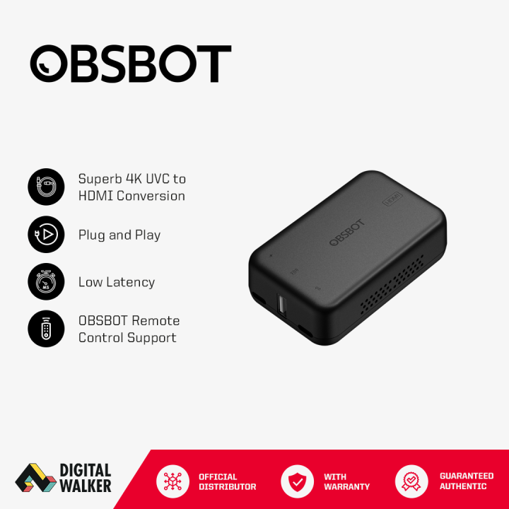 Obsbot UVC to HDMI Adapter - Black | Lazada PH