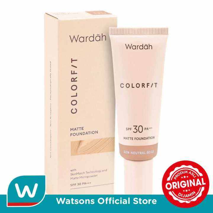 WARDAH Colorfit Matte Foundation 32N Neutral Beige 25ml | Lazada Indonesia
