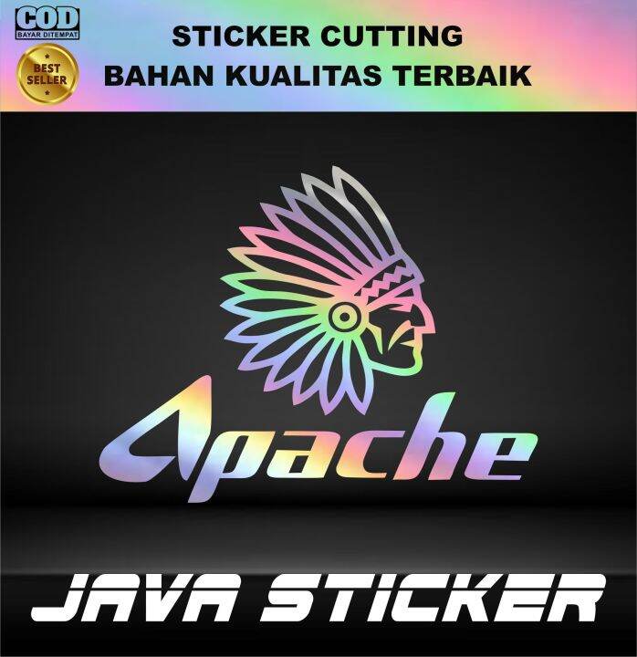 cod stiker Stiker Cutting APACHE untuk mobil sepeda motor | Lazada ...
