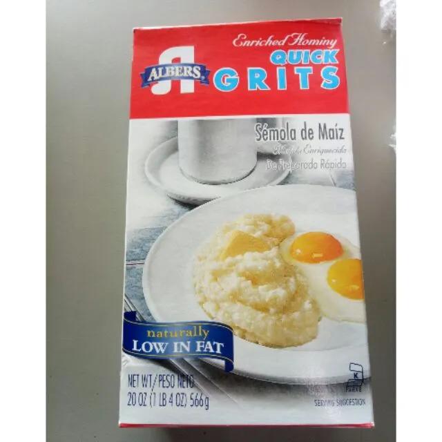 Enjoy food together🔹 Albers Quick Grits 566g.ข้าวโพดขาวบด100% มีจำนวน ...