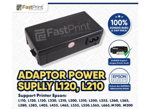 TURMEL STORE ADAPTOR POWER SUPPLY EPSON L120 L210 L110 M200 L385 L405 ...