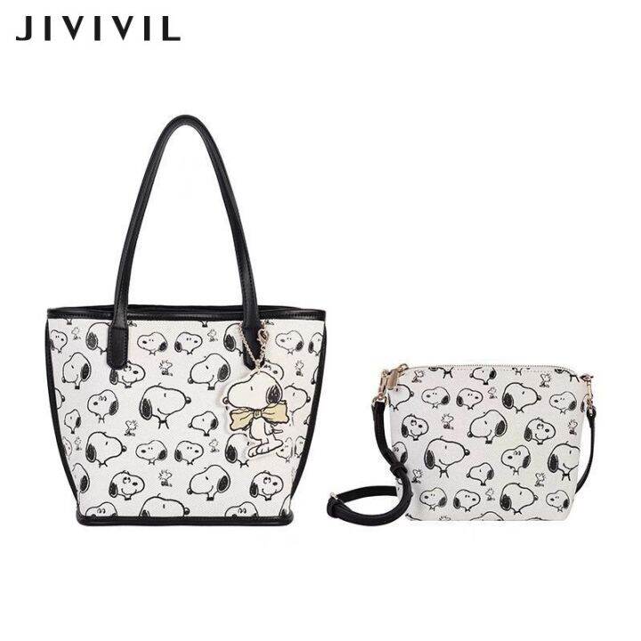 Jivil กระเป๋าผู้หญิงสะพายไหล่แฟชั่นกระเป๋าสะพายข้างใหม่กระเป๋าถือสนูปี้ ...