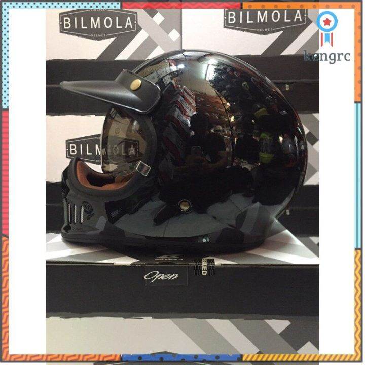 หมวกกันน็อค Bilmola RX100ทรงวินเทจ Sาคาต่อชิ้นจ้า | Lazada.co.th
