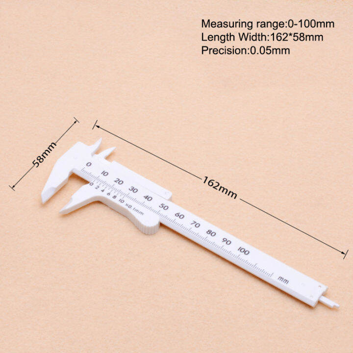 【Coral】💖【HOT SALE】🎈🎈 Double Rule Scale Plastic Vernier Caliper ...