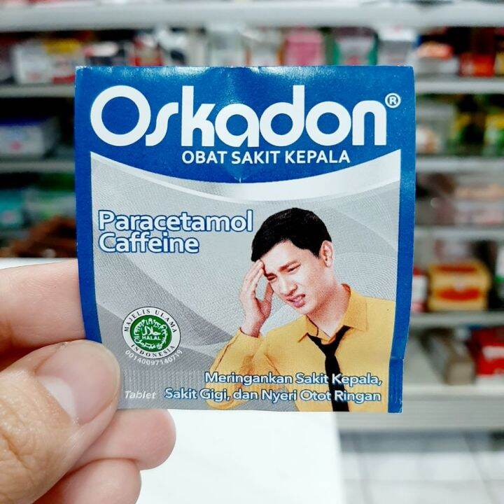 [4TABLET] OSKADON BIRU / SAKIT KEPALA / PUSING / NYERI KEPALA | Lazada ...