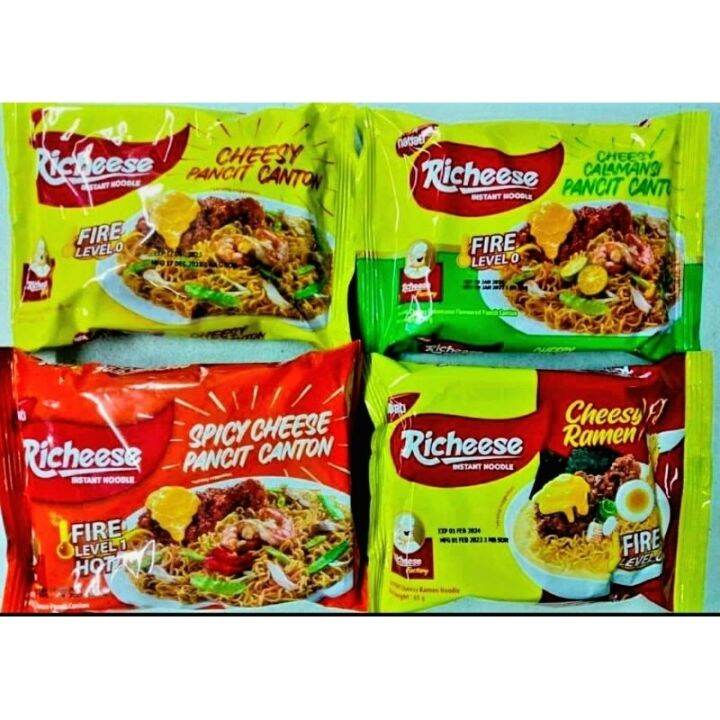 Richeese Instant Noodles Cheesy Pancit Canton Calamansi Cheesy Ramen ...