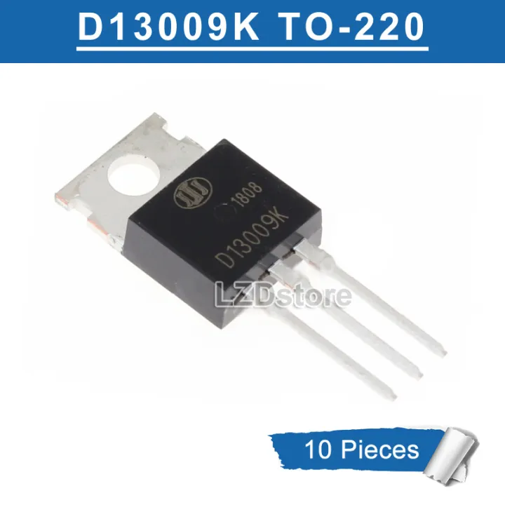 10pcs D13009K TO220 D13009 3DD13009K TO-220 12A/400V High Voltage Fast ...