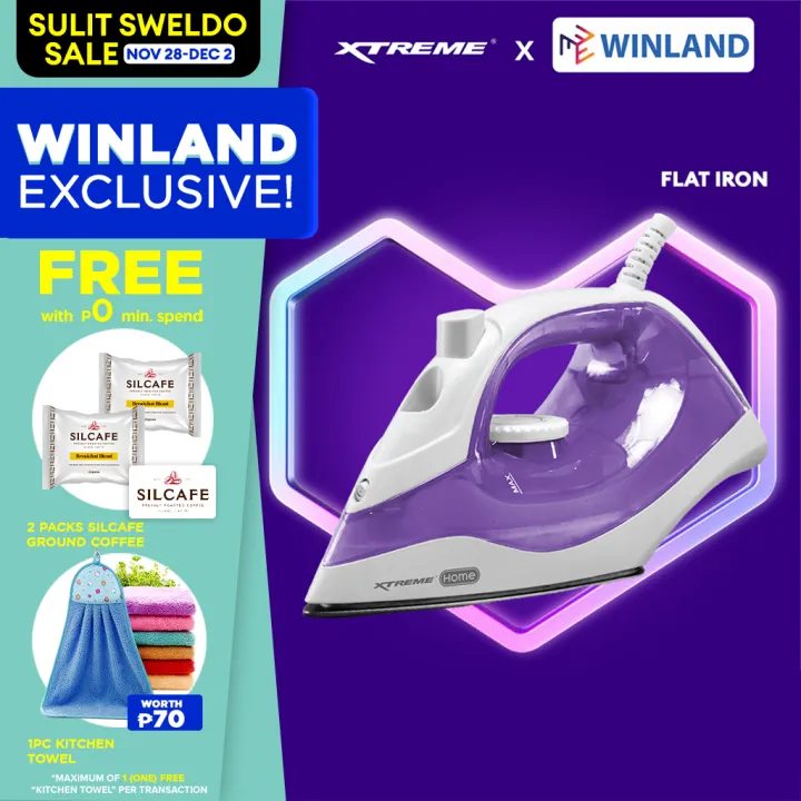 XTREME HOME 1200w Non-stick Ceramic Soleplate Dry Iron with Spray XH ...