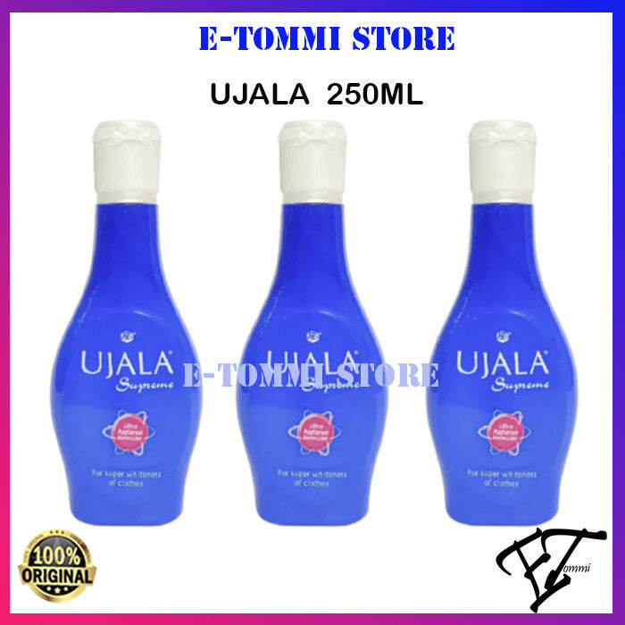 UJALA SUPREME FABRIC WHITER/NILA LIQUID DETERGENT 250ML ( 10'S/PACK ...