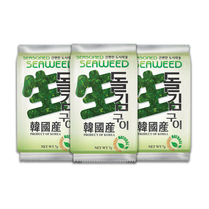 cod Hana Seasoned Seaweed Laver (Dol) 7g x 3 | Lazada PH