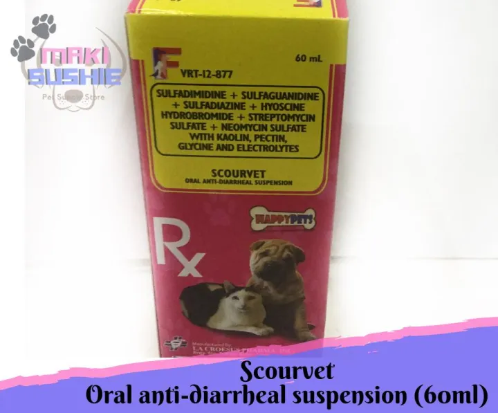 Scourvet 60ml Oral Anti-Diarrheal Suspension for Dogs and Cats | Lazada PH