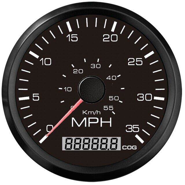 Gps Speedometer Gauge 85mm Classical Lcd Display Stepper Motor Red ...