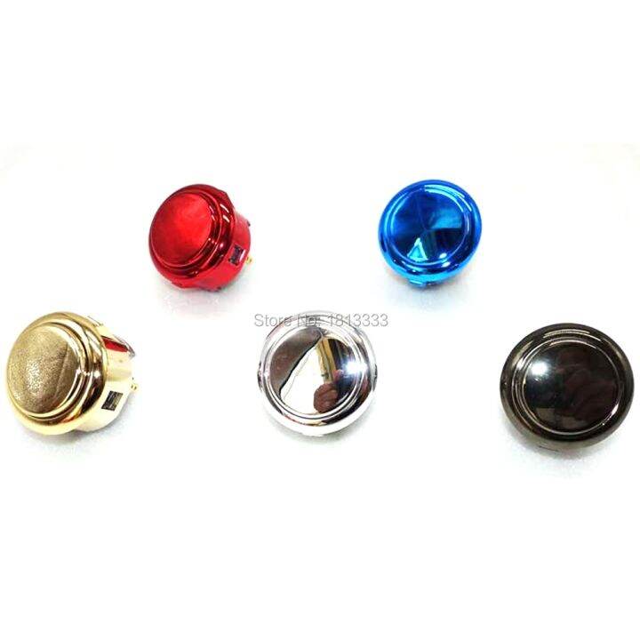 Original SANWA OBSJ-30 Metallic Push Button 30Mm 24Mm Chrome Plated Switch Arcade Game Joystick ...