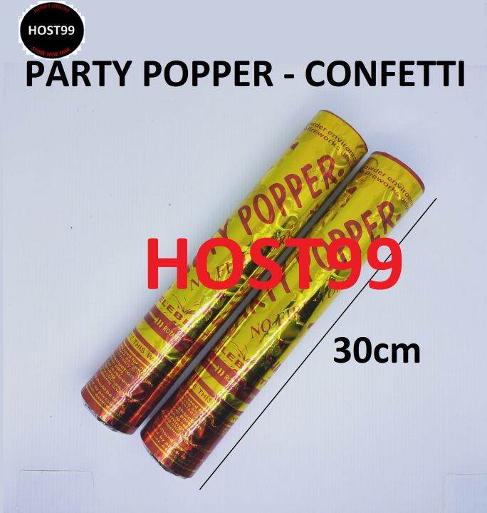 PARTY POPPER ULTAH ULANG TAHUN CONFETTI POPER PESTA PERAYAAN 30CM ...