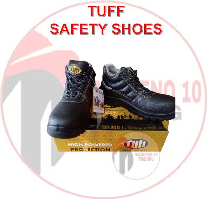 Safety shoes TUFF brand high cut with steel toe | Lazada PH