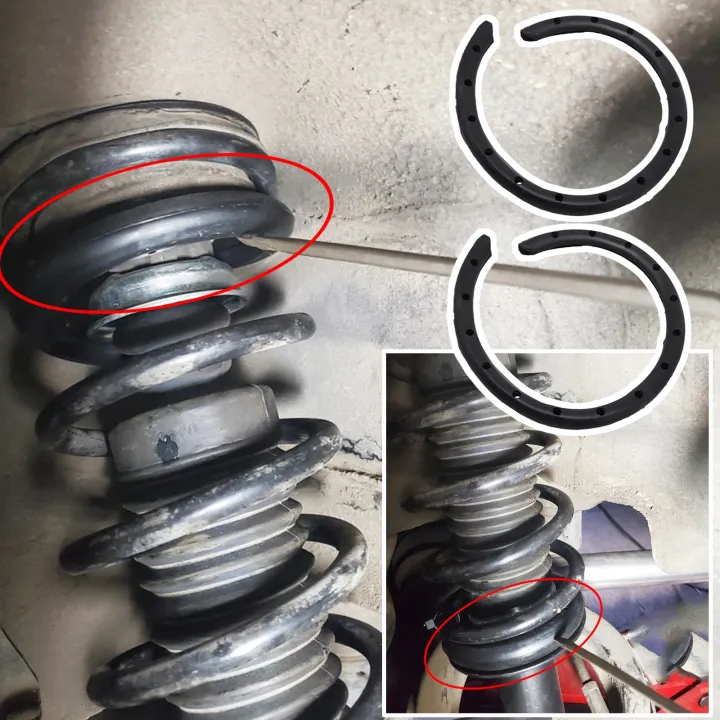 【CW】 Car Universal Rear Coil Springs Sleeve Seat Cushion Shock Rubber ...