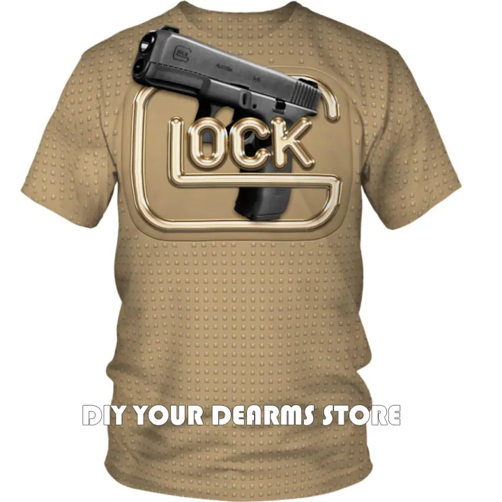 Glock (Brown) VR Gear Apparel Shirt Tactical Wear Shooting Subli Drifit ...