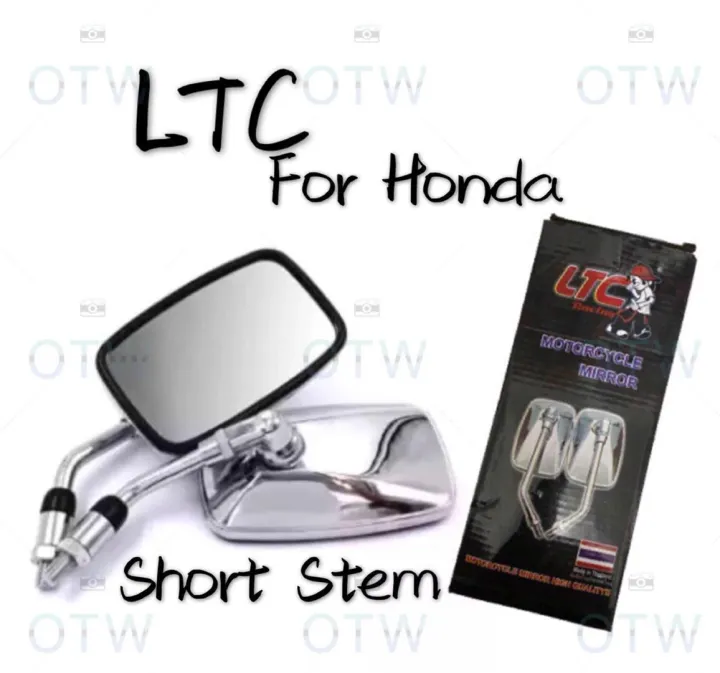LTC For Honda Short Stem Square Side Mirror (Silver) | Lazada PH