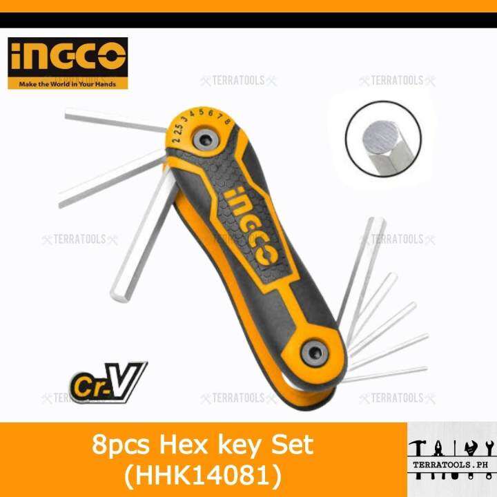 Ingco Hex Key Set 8Pcs (HHK14081) | Lazada PH