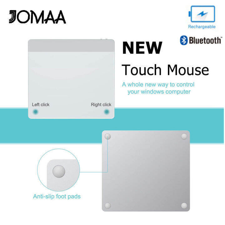 JOMAA NEW Bluetooth Touch Mouse Bluetooth Touchpad Trackpad Rechargeable Wireless Touchpad for ...
