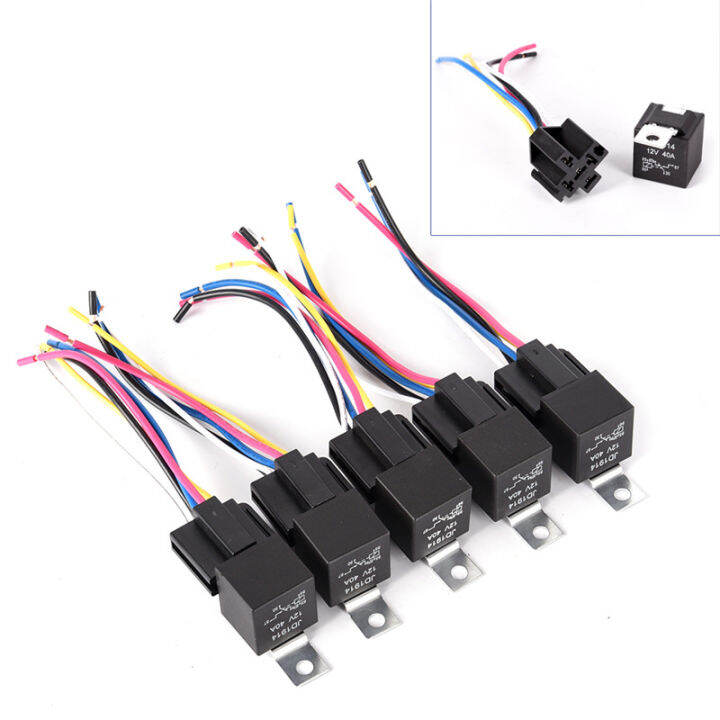 Gogirl Waterproof Automotive Relay 12V 5Pin 40A Car Relay 12V 5Pin With ...