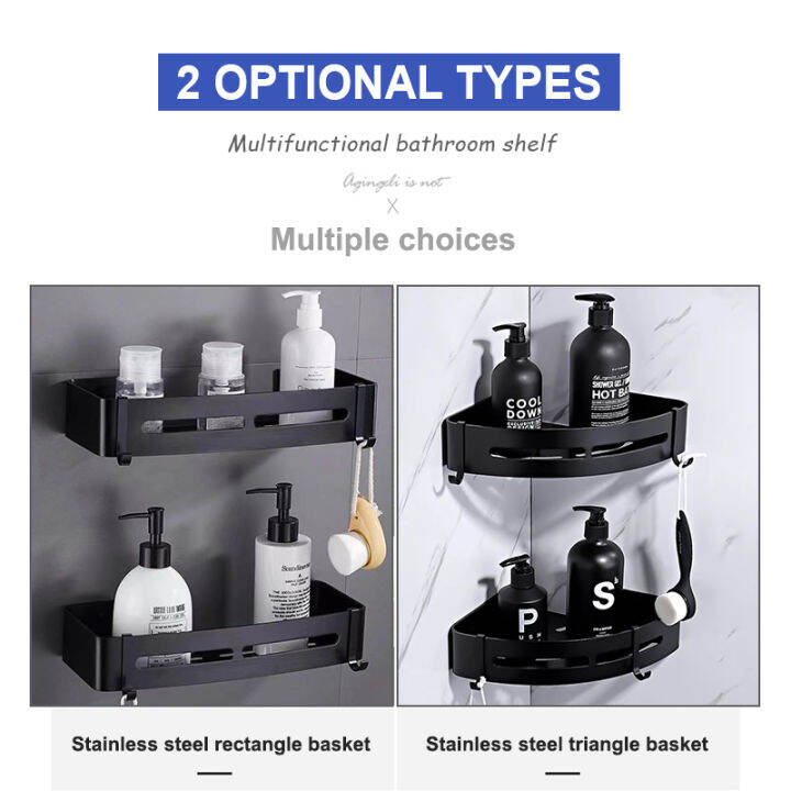 浴室置物架 Bathroom Corner Rack Shampoo Holder Storage Rack/ /Toilet Rack ...