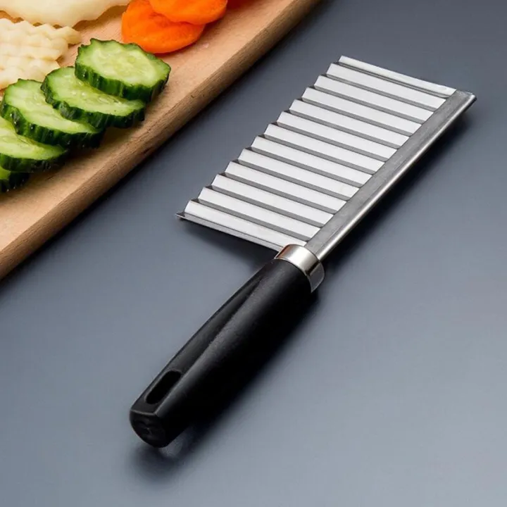 Potato Stainless Steel Wave Knife Vegetable Fruit Multi-function Cutter ...