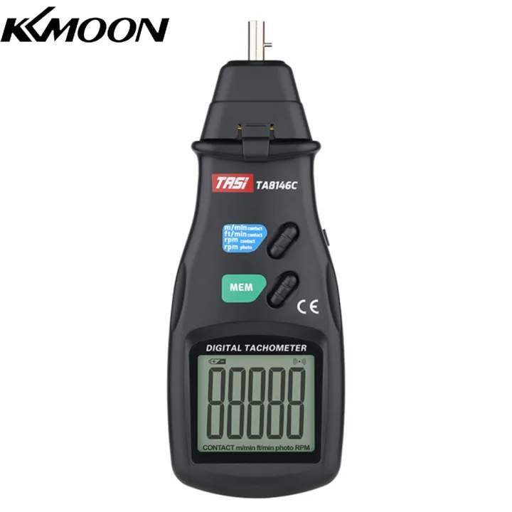 KKmoon TASI 2 in 1 Contact and La-ser Non-contact Digital Tachometer 2. ...