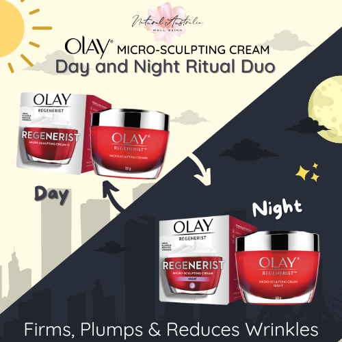Olay Micro-Sculpting Cream Day and Night Face Moisturiser Cream ...