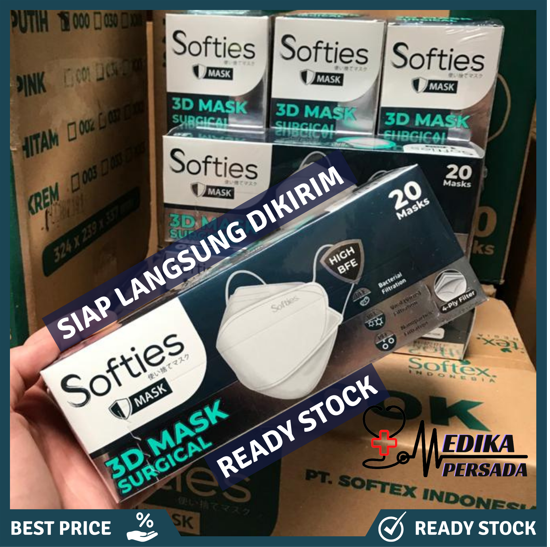 Softies 3D Surgical Mask KF94 / Masker Medis Softies KF94 4ply isi 20 | Lazada Indonesia